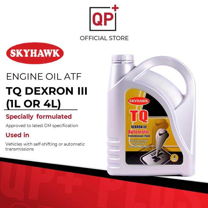 SKYHAWK TQ DEXRON III AUTO TRANSMISSION FLUID ATF 1/4 LITRE ENGINE OIL ...