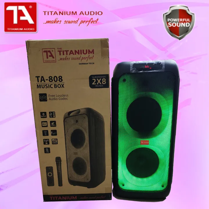 Titanium Audio TA 808 Music Box / Portable Speaker / 5000w / Subwoofer ...