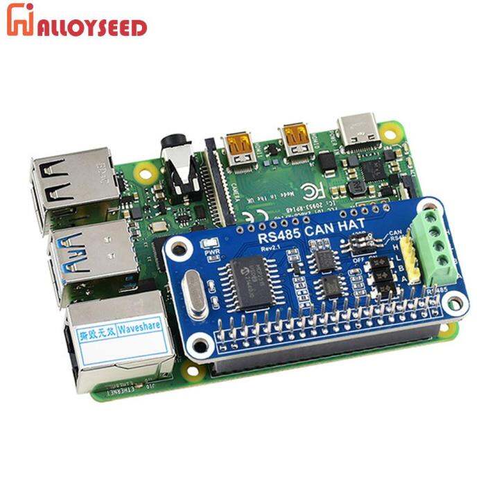 RS485 CAN HAT Onboard MCP2515 Transceiver 3b+ Expansion Board Stable Long-Distance Communication ...