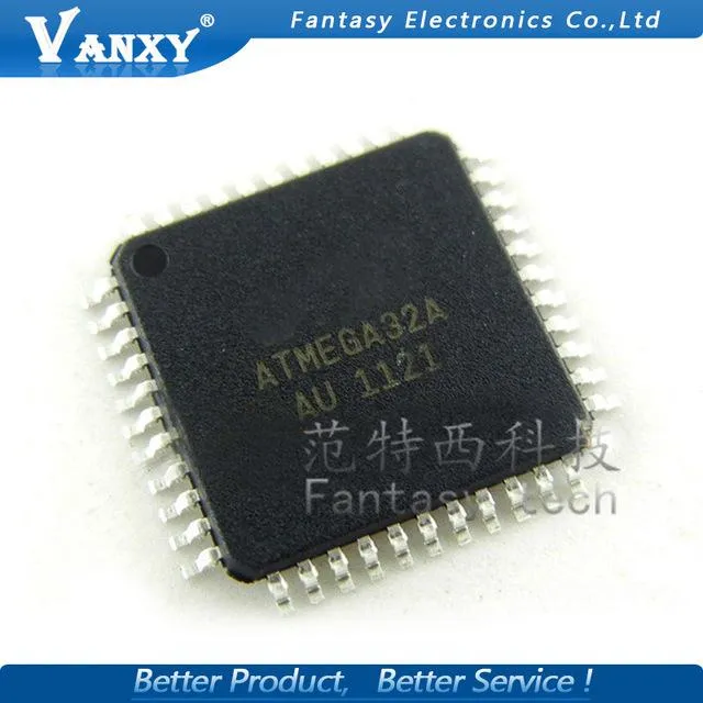 5pcs ATMEGA32A-AU QFP ATMEL ATMEGA32A ATMEGA32 TQFP44 32A-AU แฟลชแบบ ...