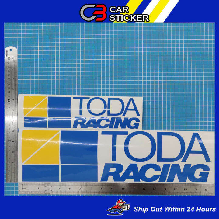 TODA RACING CAR STICKER / CS613 | Lazada