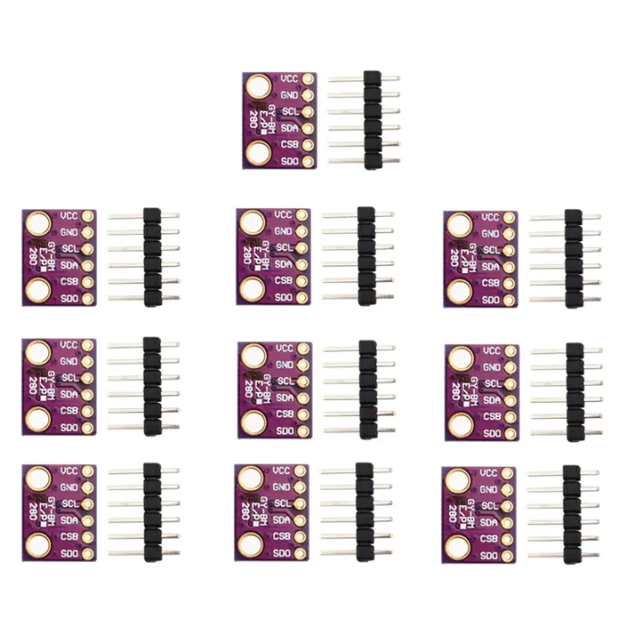 10PCS GY-68-BMP280 BME280 BMP280 3.3V Digital Barometric Pressure Sensor Module for Arduino ...