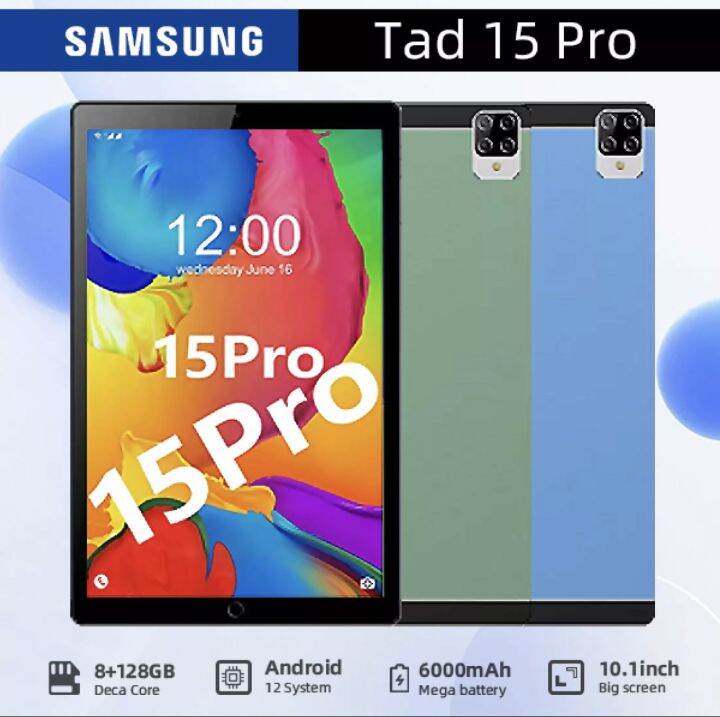 【NEW】SAMSUNG Tab 15Pro 10.1inch 8GB+128GB Android Tablet Original Big ...