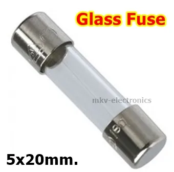 (10ตัว) 0.5A 250V , F0.5AL250V , Glass Fuse 5x20mm. แบบขาดเร็ว | Lazada ...