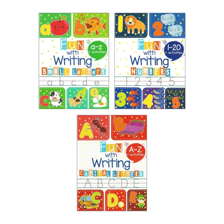 Preschool Writing book 3in1 set Kinder Early Learner Kids Activity Book ...