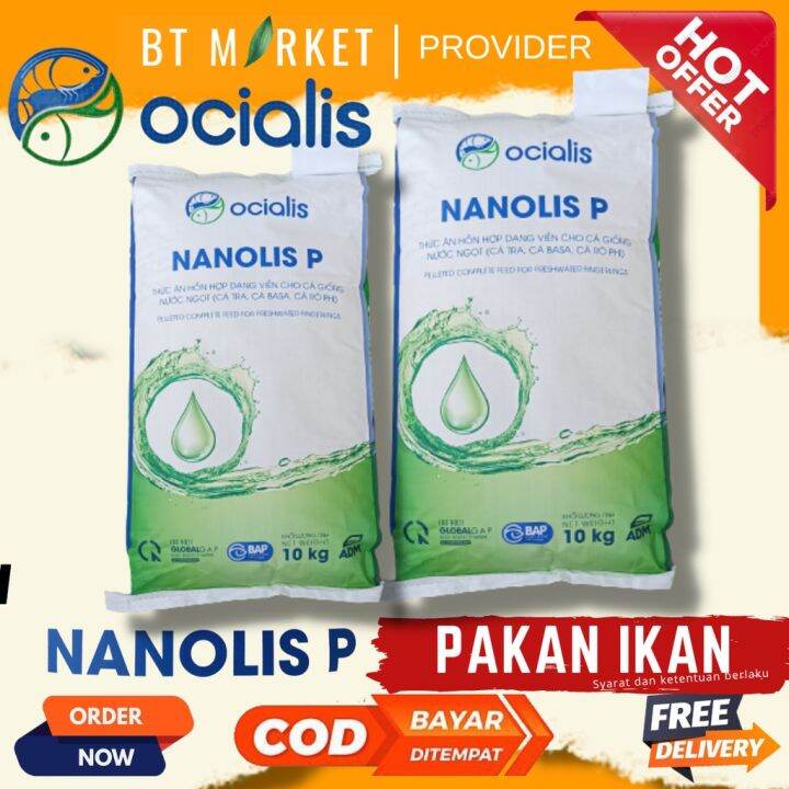 NANOLIS GO NANOLIS P 5KG PAKAN BENIH IKAN PELET BURAYAK PROTEIN 40% ...