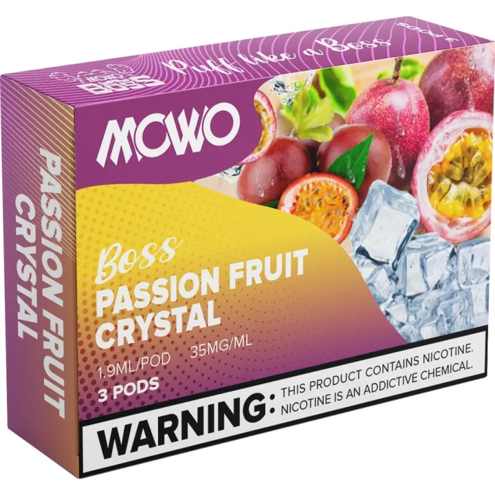 [ COMPATIBLE]MOWO BOSS Passion Fruit Crystal pro Pods (Single Pods ...