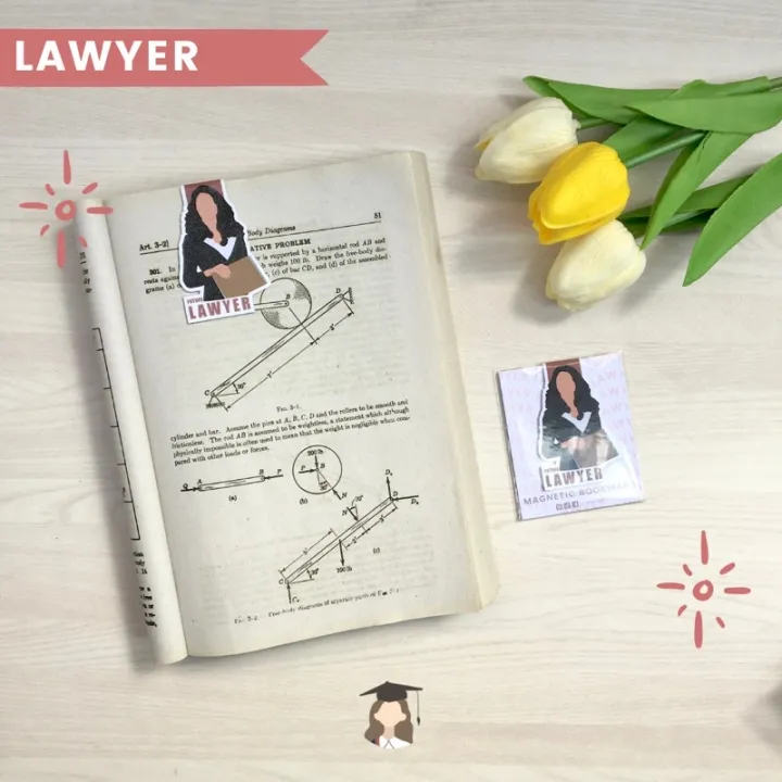 Dream Profession Magnetic Bookmark | Matte-laminated | Engineer Lawyer ...