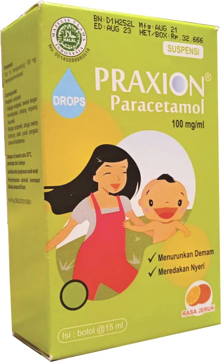 PRAXION DROPS 15 ML - PARACETAMOL | Lazada Indonesia
