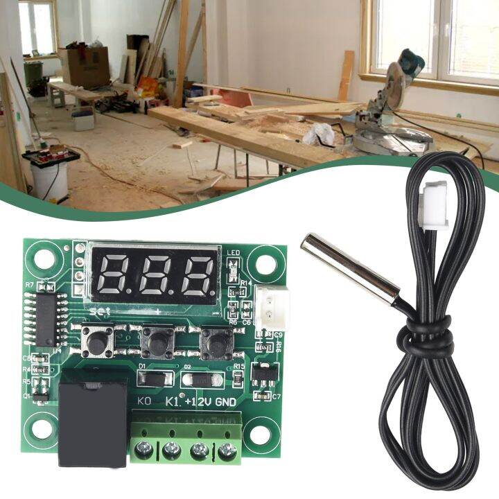 -50-110°C Temperature 0-110° 20A Relay W1209 12V Digital Thermostat Sensor Temperature Control ...