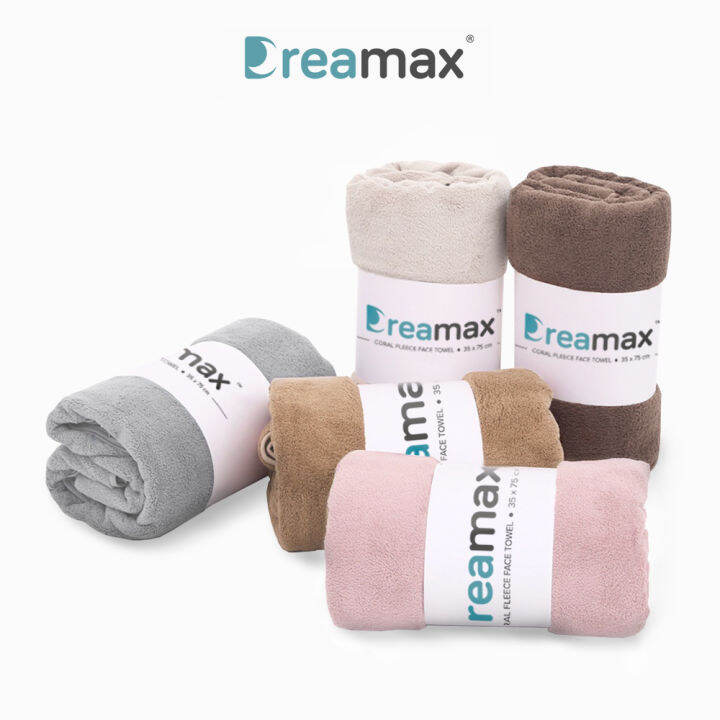 DREAMAX Coral Fleece Face Towel (35x75cm) / Bath / Exercise/ Sports ...