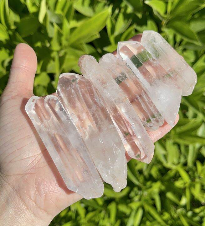 Clear Quartz Crystal Points - Raw Quartz Point Crystal (1" - 5 ...
