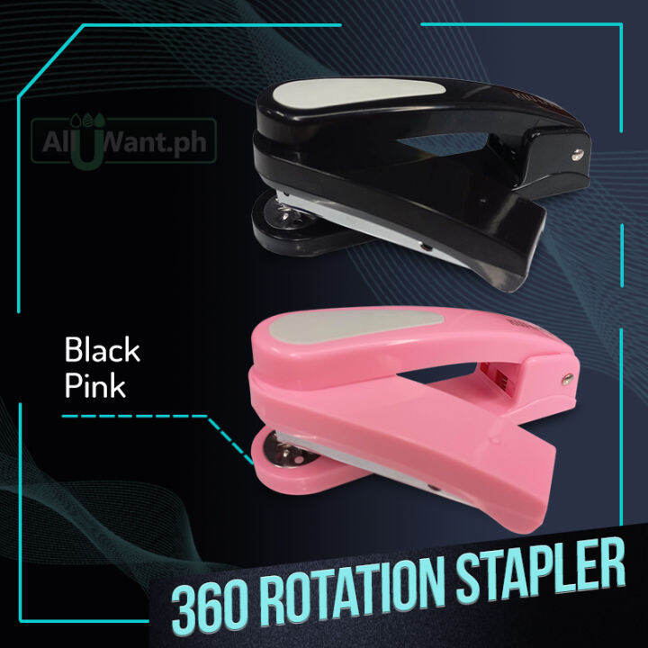 360 Stapler Rotation Heavy Duty Stapler Effortless Long Paper Swivel ...