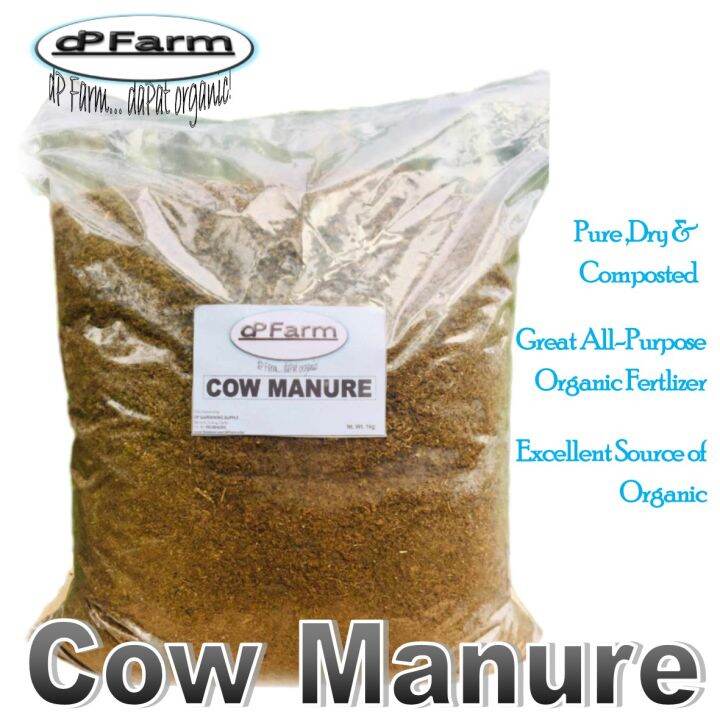 Cow Manure Fertilizer (Dry & Composted)/ Organic Fertilizer 1Kg | Lazada PH