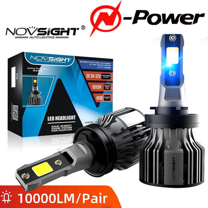 [In Stock] N-Power Novsight 9005 H1 H4 H7 H11 LED Headlight 10000LM Pair Fog Light Bulbs Car ...