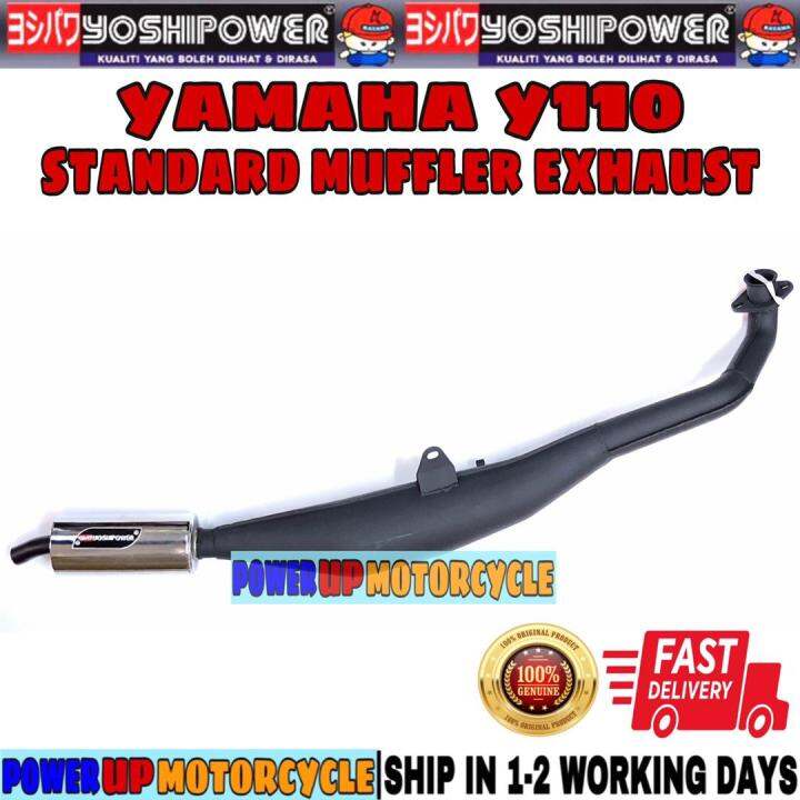 YOSHIPOWER YAMAHA Y110 NEW MODEL STANDARD MUFFLER EXHAUST PIPE STD EKZOS MODEL BARU | Lazada