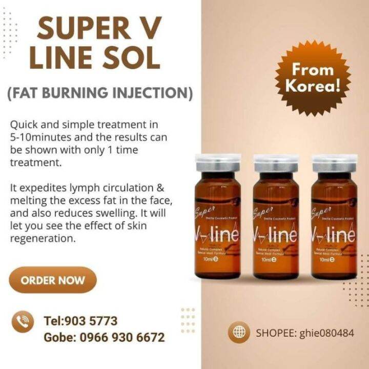 SUPER V- LINE SOL-MESO LIPO INJ.5 vialsW8A | Lazada PH