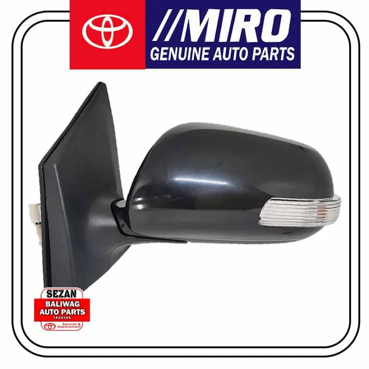 MIRO SIDE MIRROR LEFT POWER RETRACTABLE WITH LAMP BLACK TOYOTA COROLLA ...