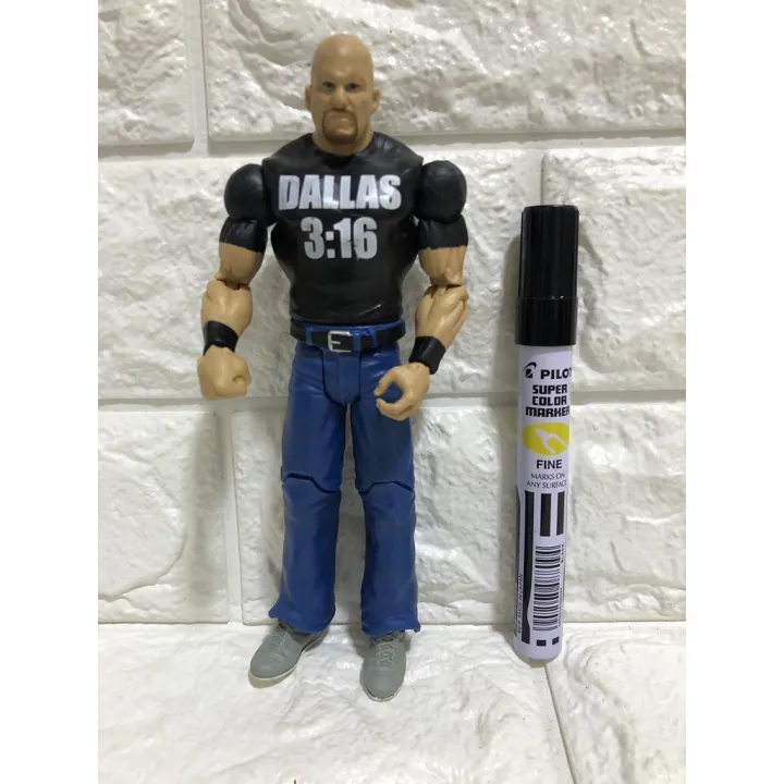 WWE Kane,Batista,Aj Style,Stone Cold,Tensai,Kurt Angle,Mankind Mattel Basic Action Figure ...