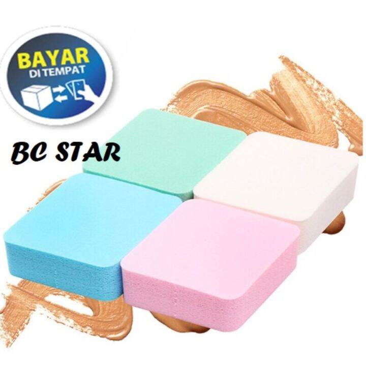 Spons bedak Isi 4 Spon Foundation Segi /fair lady spon blending / Spons ...
