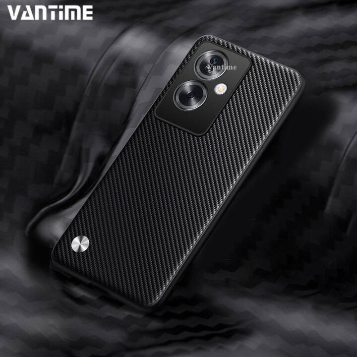 Vantime Case For Oppo A79 5g Matte Carbon Fiber Pu Leather Shockproof
