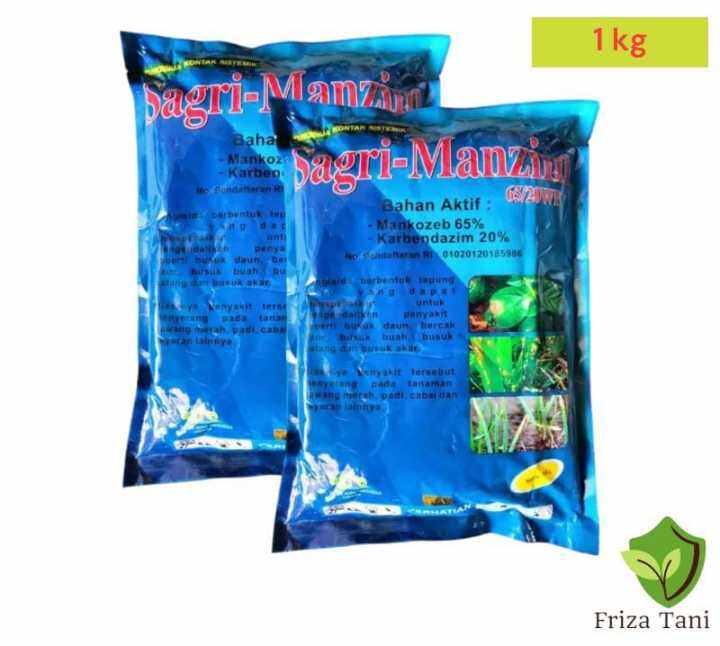 Fungisida Sagri Manzim 65/20wp 1kg bahan aktif karbendazim 20% mancozeb 65% mengendalikan ...