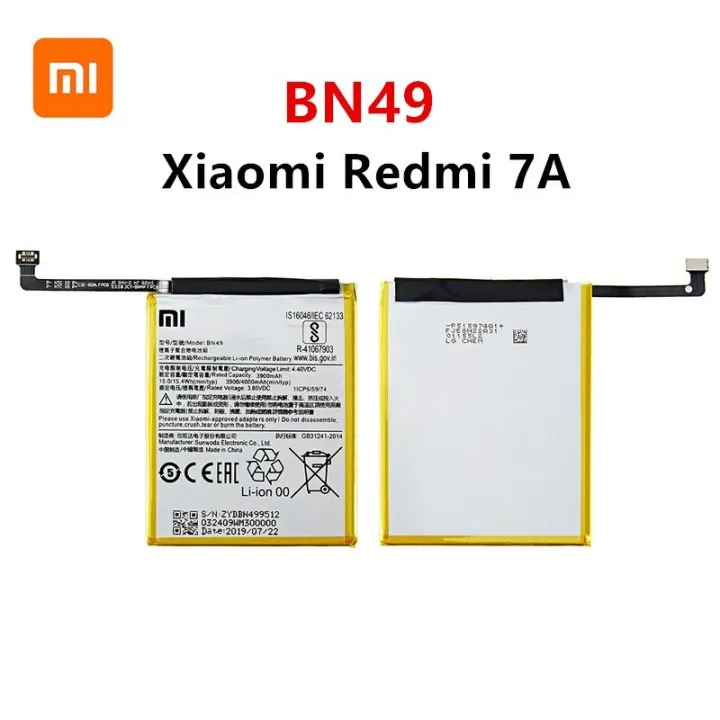 แบตเตอรี่ Xiaomi Redmi 7A BN49 4000mAh รับประกัน 3 เดือน | Lazada.co.th