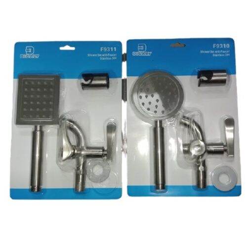 SUS304 Stainless Steel Telephone Shower with Two Way Faucet | Lazada PH