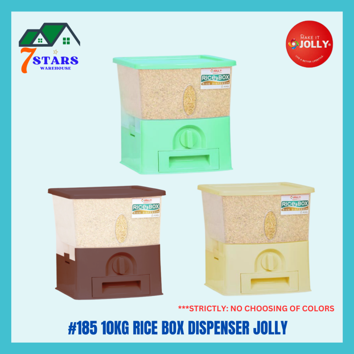 JOLLY PLASTIC #185 RICE BOX DISPENSER 10KG - 7 STARS WAREHOUSE | Lazada PH