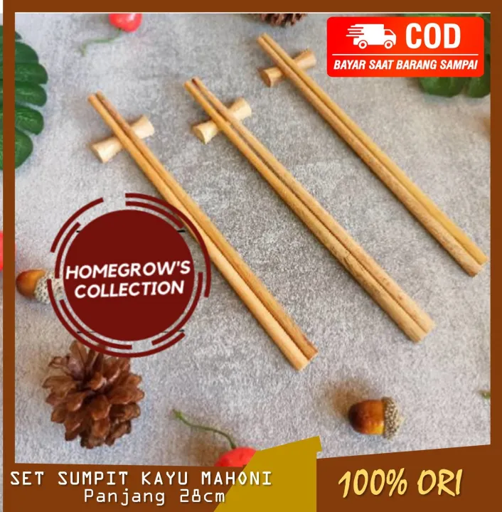 SUMPIT SET KAYU MAHONI ALAMI, SUMPIT KAYU 1 PACK, SUMPIT KAYU KOREA ...
