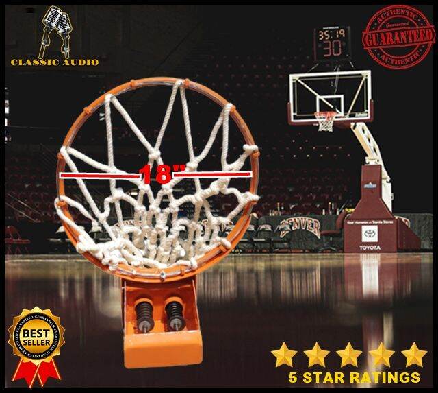 Classic Basketball Ring Dunkable 18 inches with Spring Super Heavy Duty ...