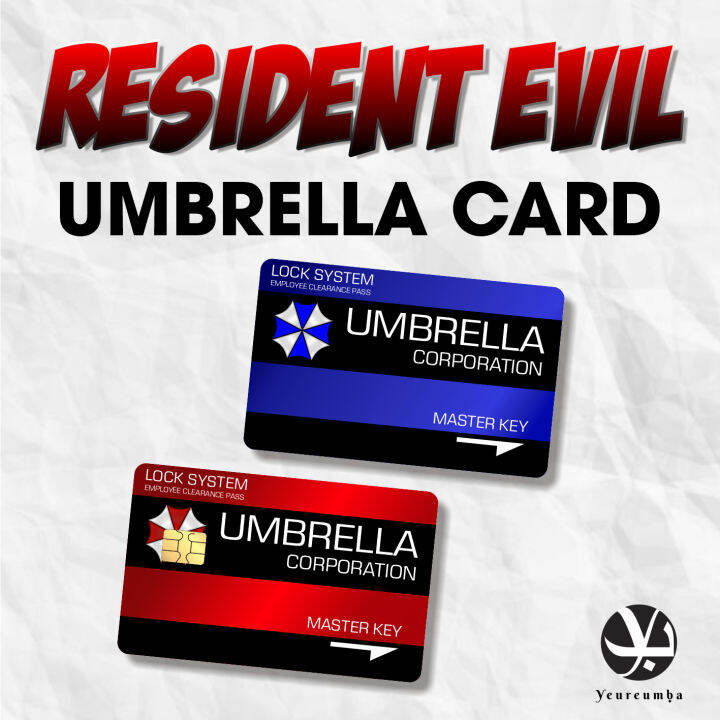 Resident Evil - Kartu Atm - Skincard Umbrella - Custom Sticker Atm ...