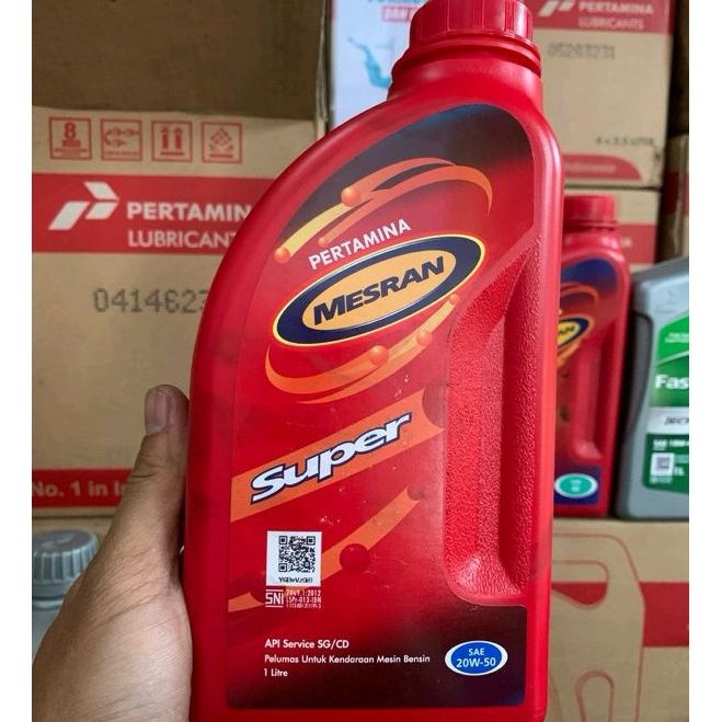 OLI MESRAN SUPER 20W 50 1 LITER ORIGINAL PERTAMINA | Lazada Indonesia