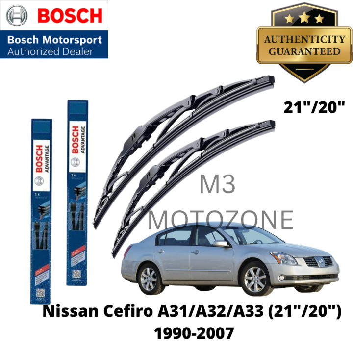 Bosch Advantage Wiper Blade set for Nissan Cefiro (A31/A32/A33) 1990 ...
