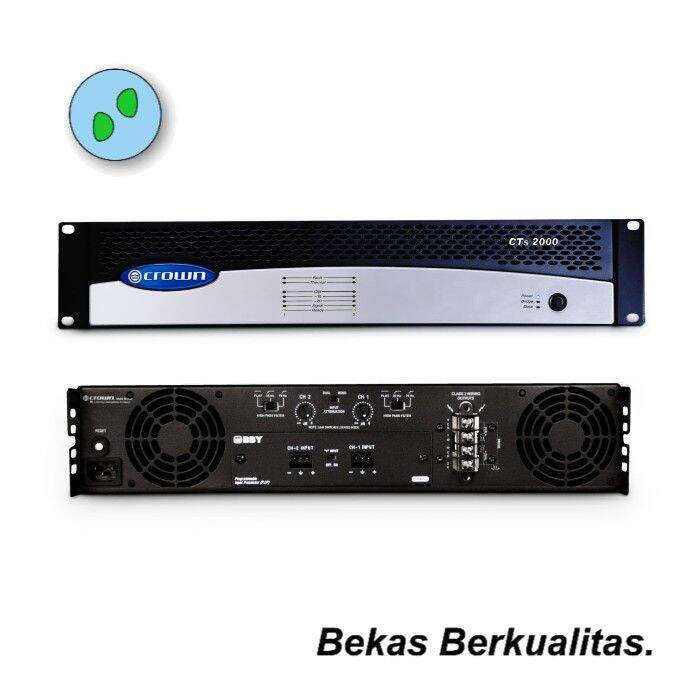 Crown CTS 2000 2-Ch Power Amplifier Sound System Impor Original Bekas ...