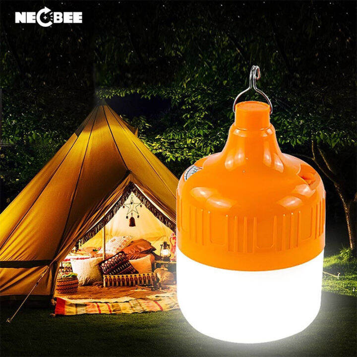 NEOBEE หลอดไฟชาร์จไฟ หลอดไฟตุ้ม ไฟดับฉุกเฉิน ใช้ในครัวเรือนและกลางแจ้ง ...