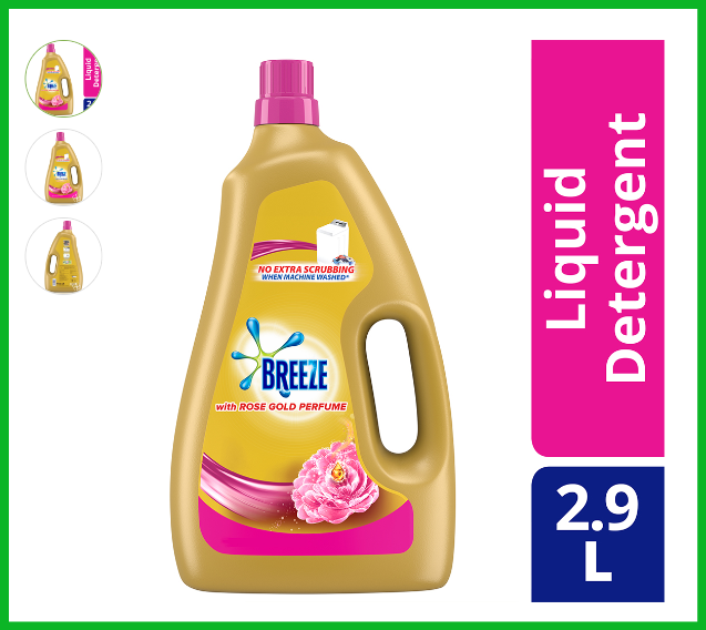 Breeze Liquid Detergent with Rose Gold Perfume 2.9L | Lazada PH