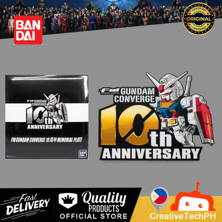 BANDAI Fusion Works (FW) Gundam Converge 10th Anniversary MEMORIAL PLATE | Lazada PH