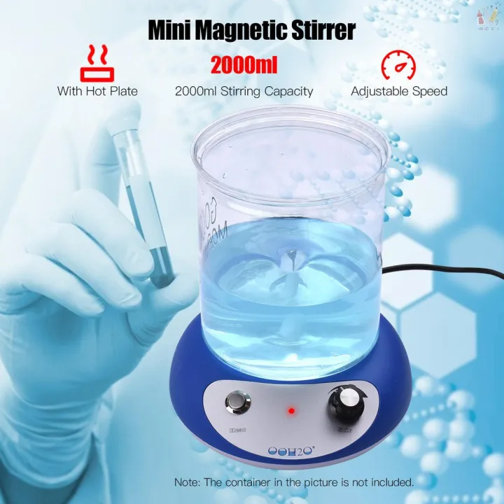 ☆IN STOCK☆ Mini Magnetic Stirrer Hot Plate Mixer Heating Stirring ...