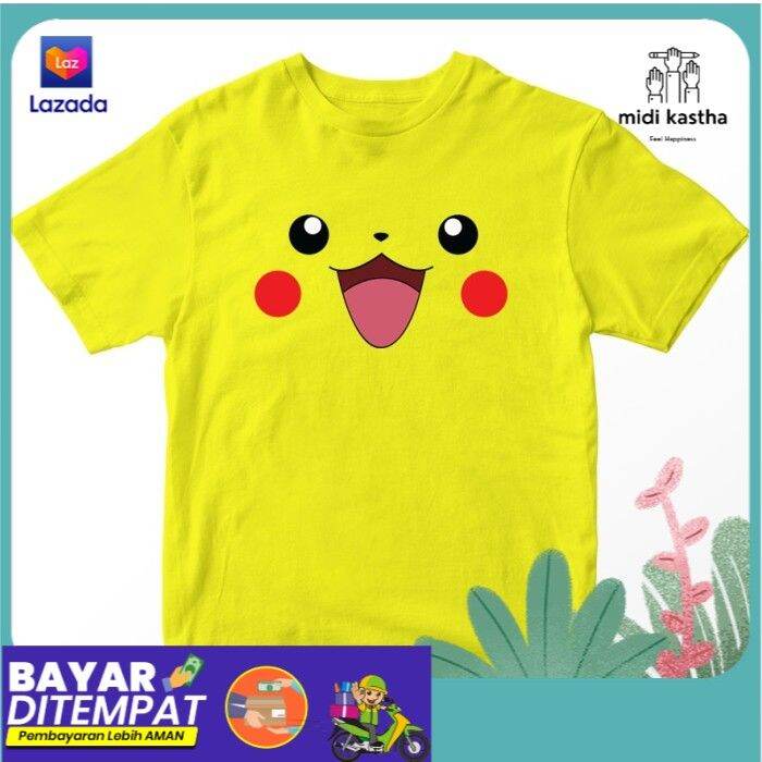 Kaos Pokemon Anak Pikachu, Kuning 1-10 Tahun - 1-2 tahun | Lazada Indonesia