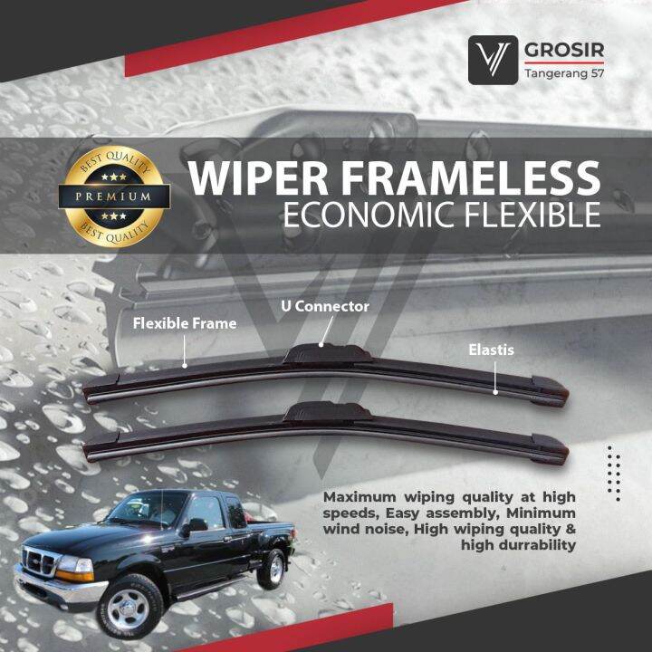 WIPER FORD RANGER GEN1 PE 1998-2005 FRAMELESS 2 PCS | Lazada Indonesia