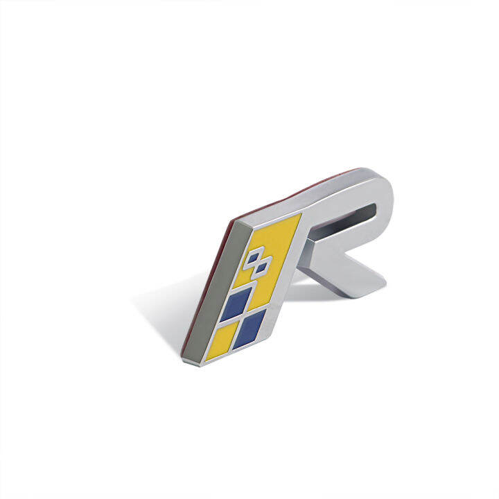 Racing flag R Logo Rear trunk emblem Car side badge sticker for Volvo ...