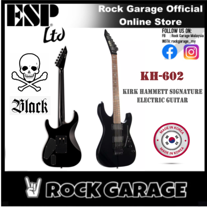 ESP LTD KH-602 Kirk Hammett Signature Electric Guitar w/Hardcase, Black ...
