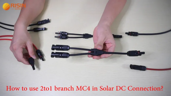 High Standard RISIN Branch Wires Solar Panel Cable Connector MC4 Two in ...