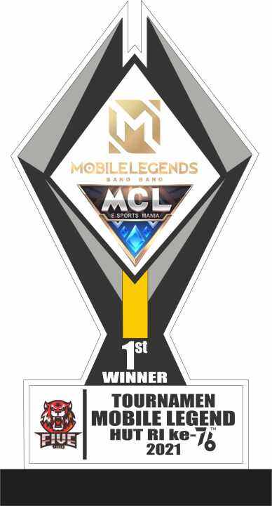 Trophy/Plakat/Piala/Mobile Legends/Bahan Akrilik 3mm dan 6mm/Free ...