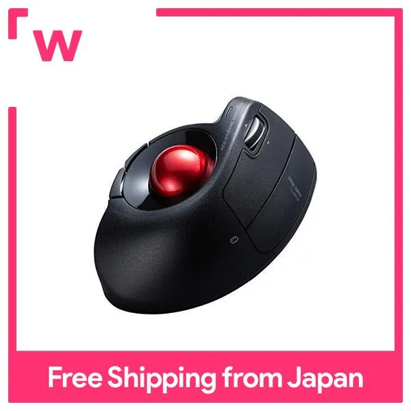 Sanwa Supply Bluetooth Ergo Trackball (Tilt Wheel Multi-Pairing) MA ...