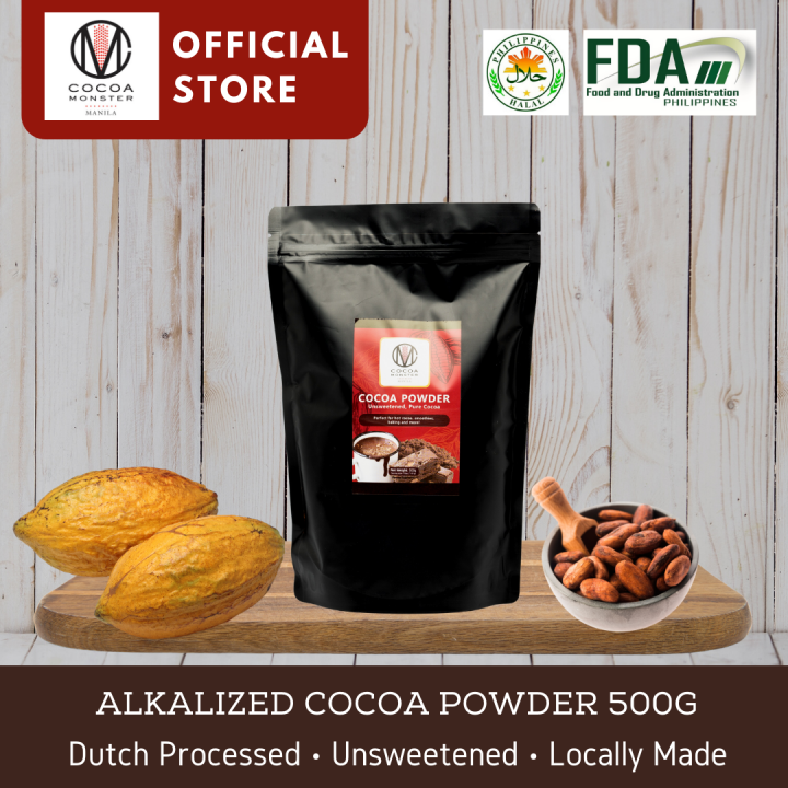 Cocoa Monster Dutch Processed (Alkalized) Cocoa Powder 500g (Great for ...