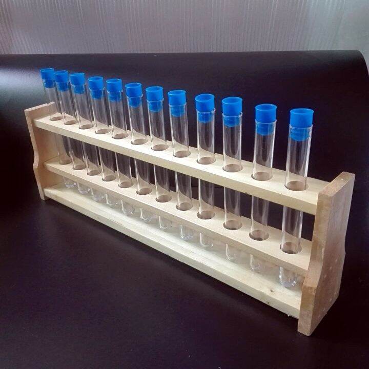 1pcs Wooden Test Tube Rack 12 Holes Holder Support Burette Stand ...