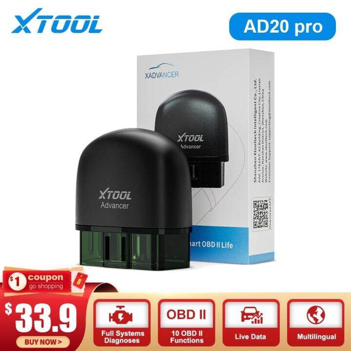 XTOOL Advancer AD20PRO OBD2 Car Full System Diagnostic Tools Engine Oil Reset SAS TPMS IMMO ...