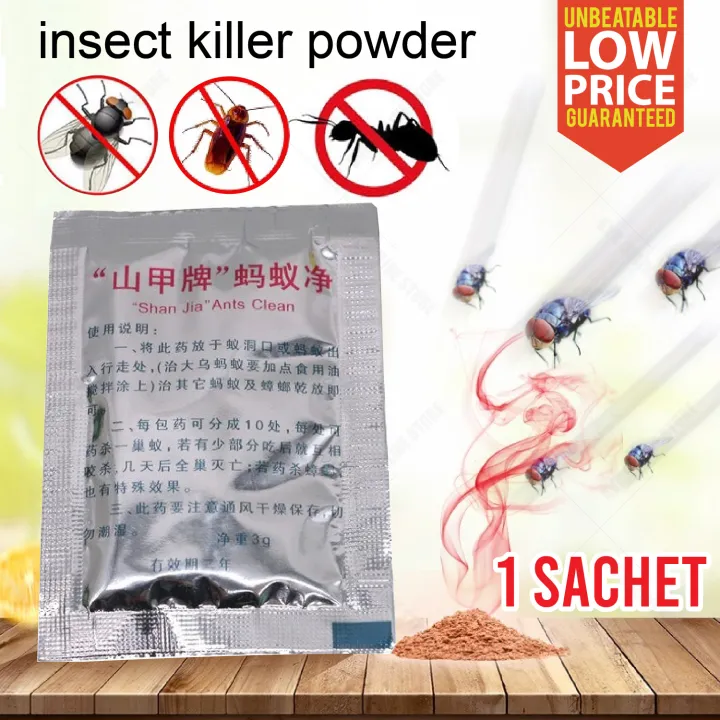 (1 Sachet) Insect Killer Bait Ant Cockroach Killing Powder Pest Control Insecticide Repellent ...